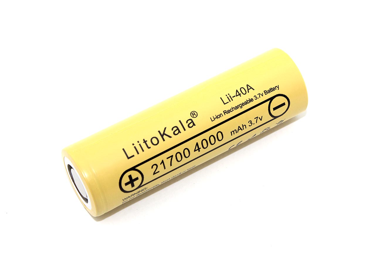 Аккумулятор типа 21700 Li-Ion LiitoKala Lii-40A 4000mAh, 3.7V 095356 ...