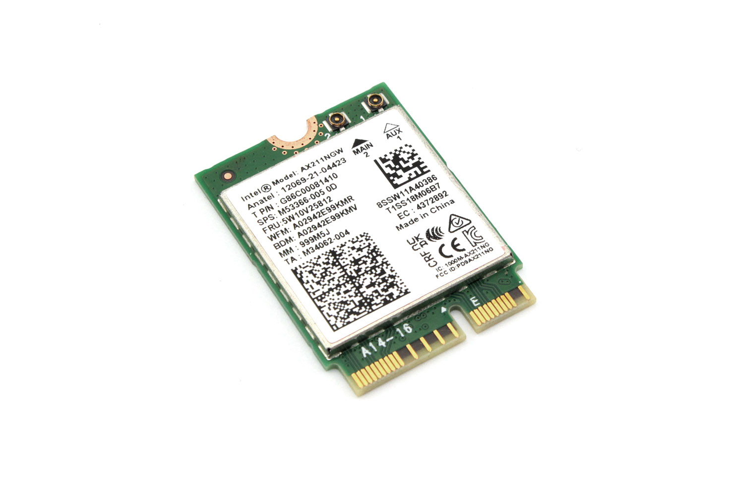 Wi-Fi адаптер + Bluetooth Intel Wi-Fi 6 AX211.NGWG 104921 - купить в ...