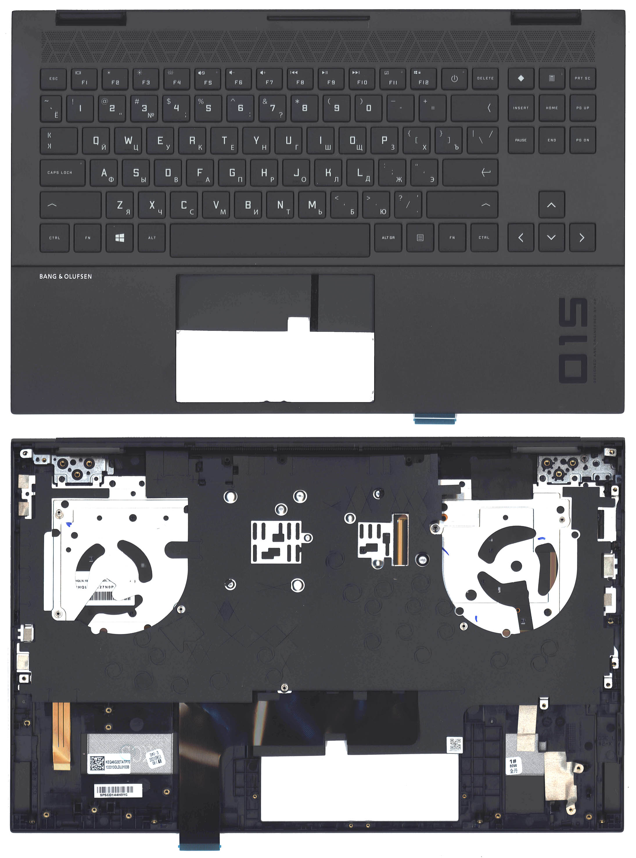 Топкейс для HP Omen 15-EK 15-EN RGB M09009-251, M00840-251 099671 ...