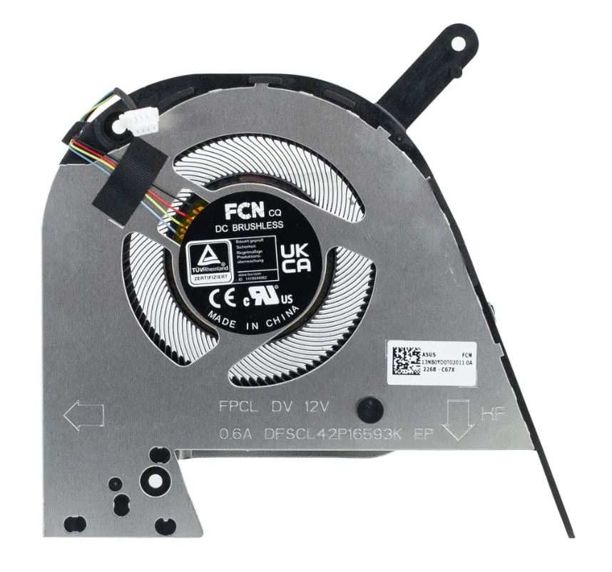 Вентилятор (кулер) для ноутбука Asus Vivobook Pro 15X OLED K6501ZM CPU ...